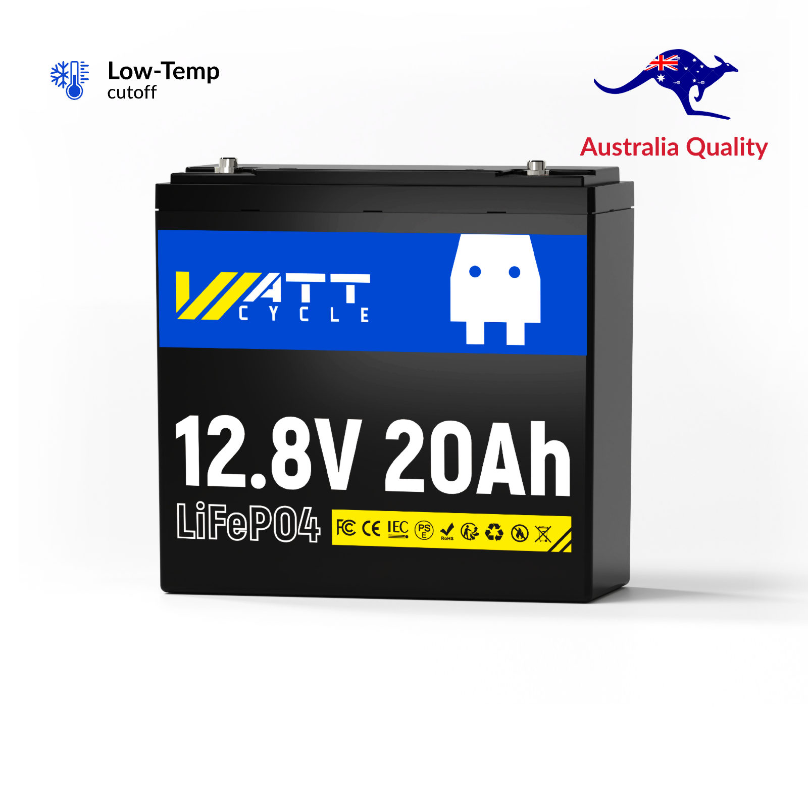 12V 20Ah Deep Cycle LiFePO4 Lithium Battery - WattCycle – WattCycle ...